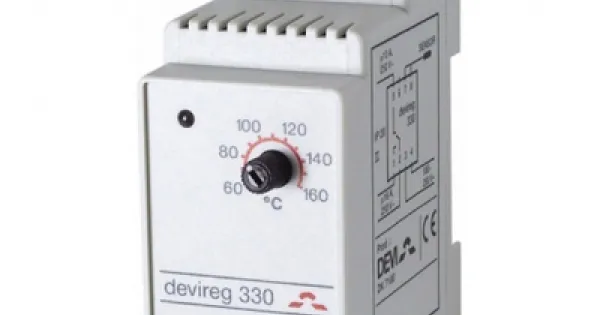 Терморегулатор Danfoss за подово отопление 3600 W, 16 A, от -10 до +10 °C, DEVIreg 330 при Майстора