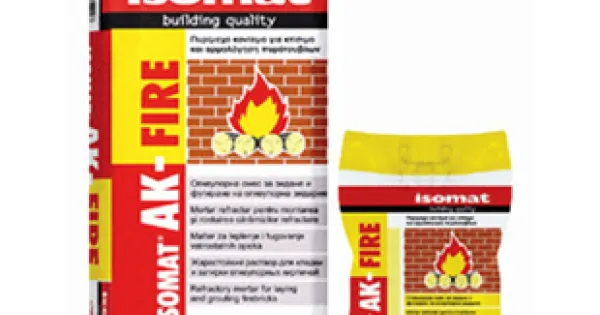 Смес Isomat за зидария огнеупорна 25 кг, сива, AK-Fire при Майстора