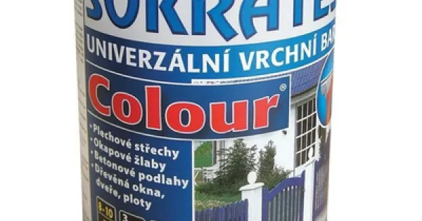 Боя Sokrates акрилна на водна основа 0.7 л, сива, RAL 0110, Colour при ...