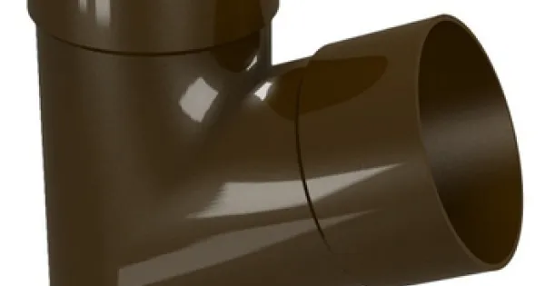 Разклонител Devorex за водосточни тръби ф 80 мм, 67.5 °, кафяв, PVC, Classic 120 при Майстора