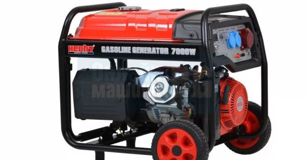 Бензинов трифазен генератор HECHT GG 8000, 7000 W, 10 к.с, ел. старт ...